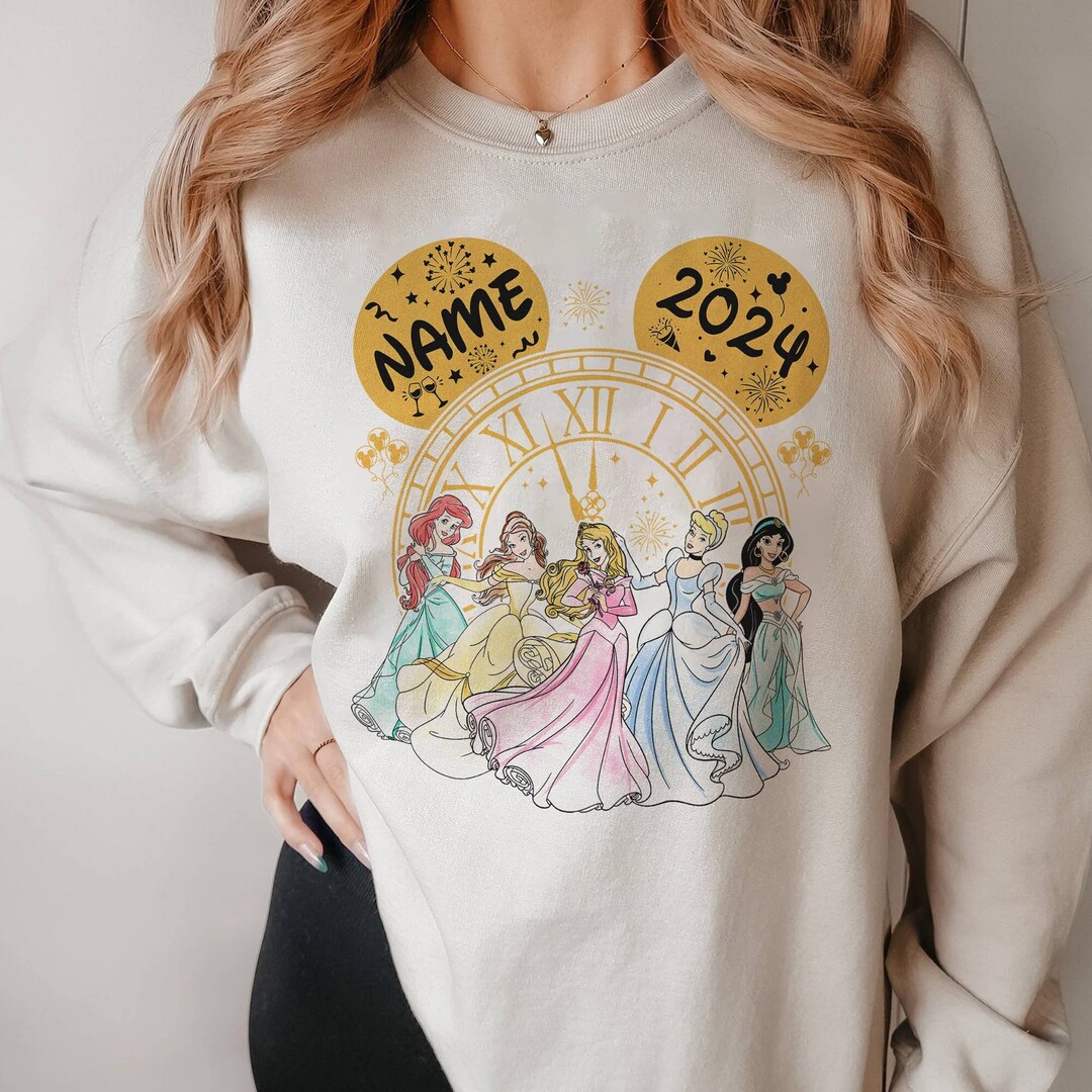 Personalized Princesses New Year 2024 Shirt Disneyland Girls - Etsy