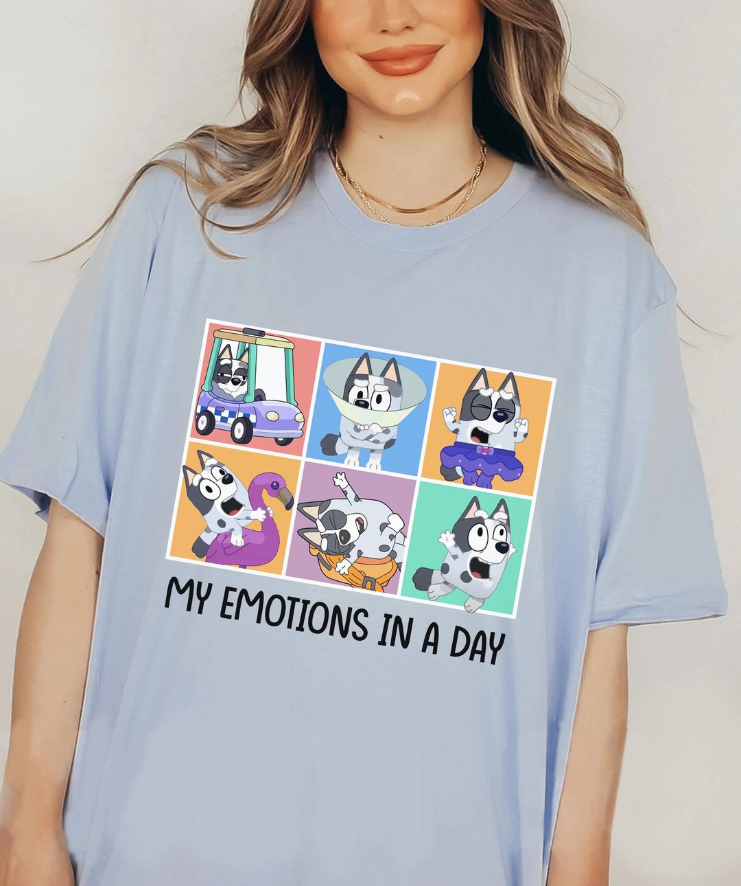 Bluey Muffin Shirt Muffin My Emotions In A Day Bluey Shirt Etsy