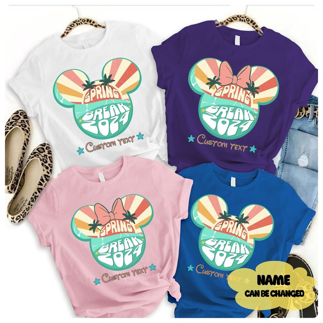 Personalized Mickey and Friends Spring Break 2024 Shirt, Disneyland ...