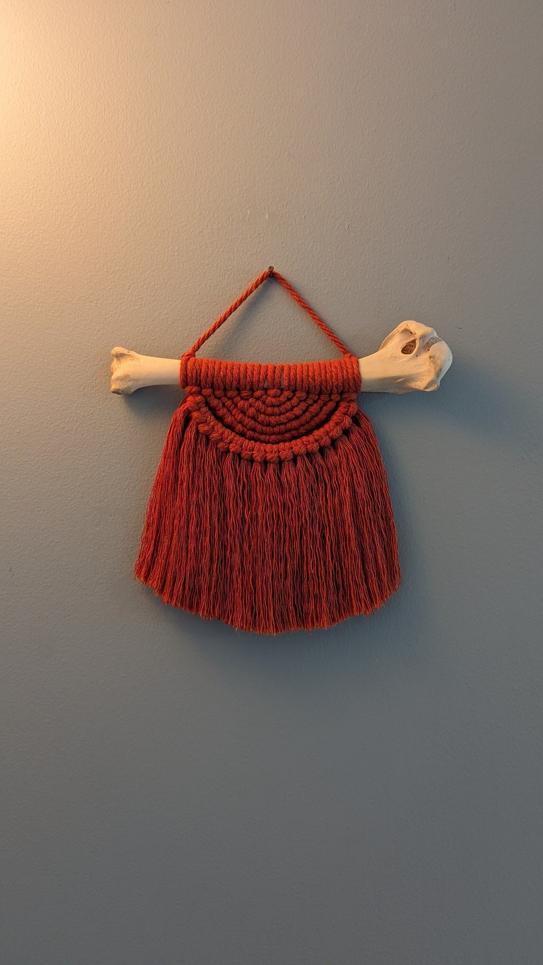 Small Sun Macrame Bone - Etsy