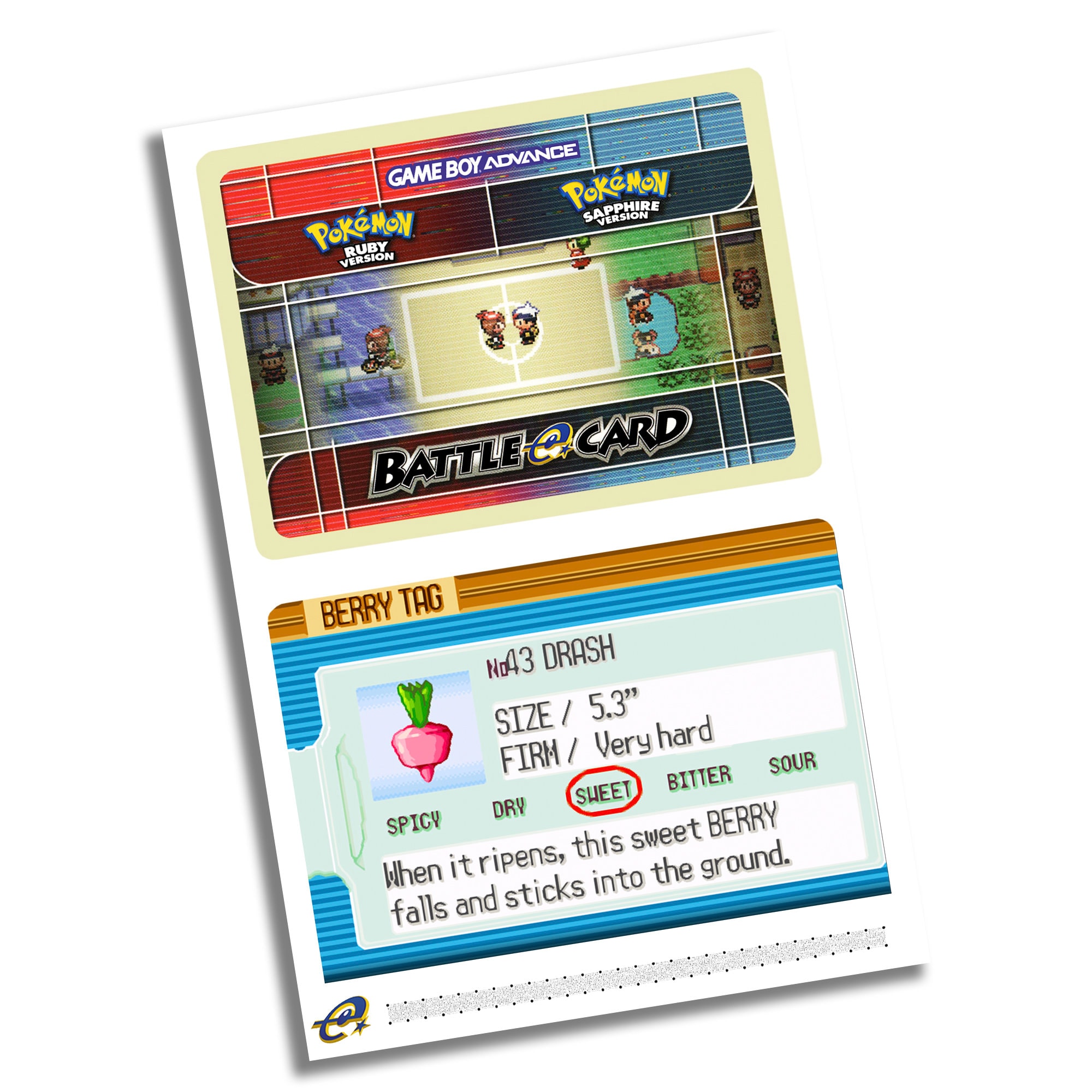 Pokemon Battle-e: Series 1 E-reader Berries Custom Cards - Etsy