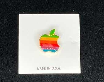 Apple Computer Lapel Pin - Etsy