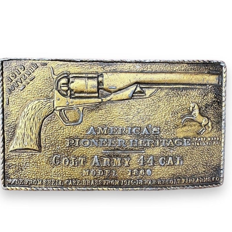 Vintage Colt Belt Buckle - Etsy