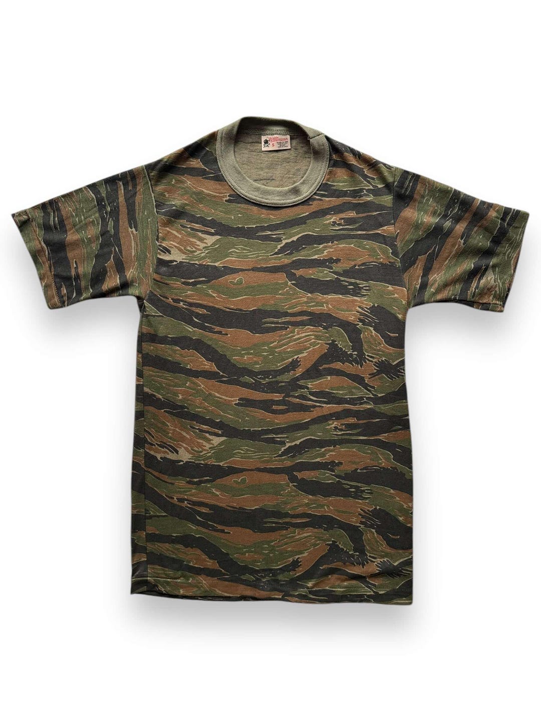 Vintage Brigade Quartermaster Tiger Camo Tee SZ S - Etsy