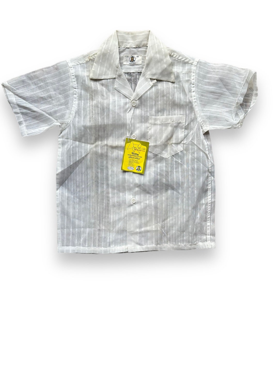 Vintage Deadstock Blue Bell Nylon Loop Collar Shirt SZ 12 - Etsy