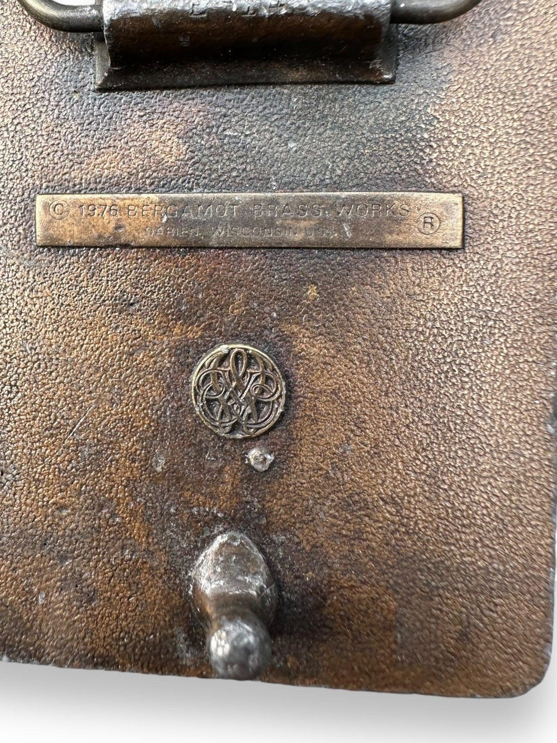 Vintage 1976 Bergamot Brass Works Farmer Belt Buckle - Etsy