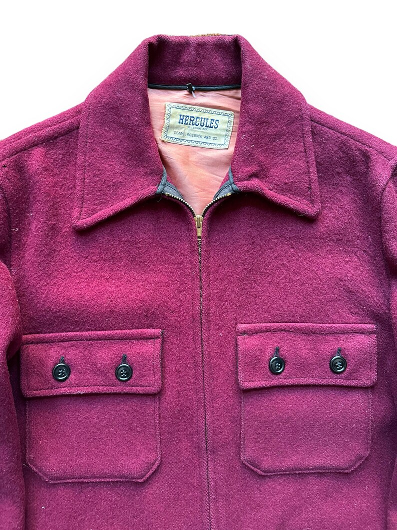 Vintage 1940s/50s Era Hercules Boxing Pocket Wool Jacket SZ L - Etsy