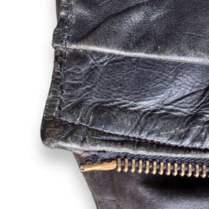 Vintage Leather Police Jacket SZ 46 - Etsy