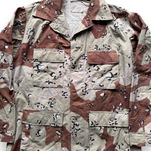Vintage Chocolate Chip Desert Camo Military Top SZ M - Etsy