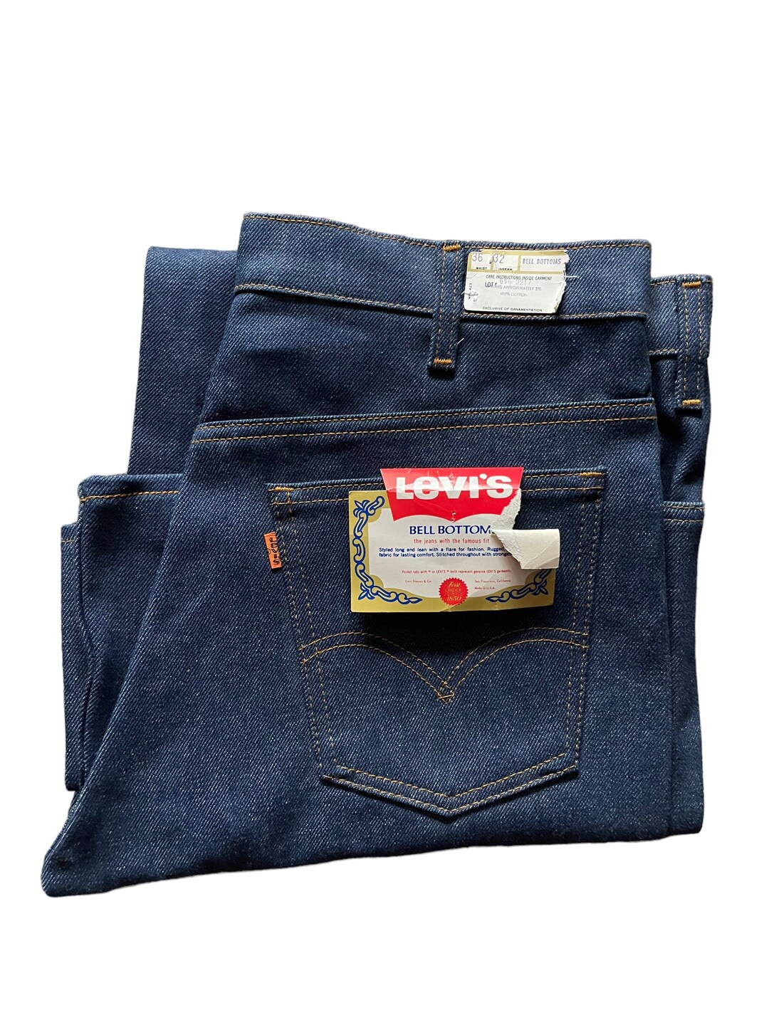 Vintage NOS Levi's 646 Bell Bottoms 36x32 True Vintage - Etsy