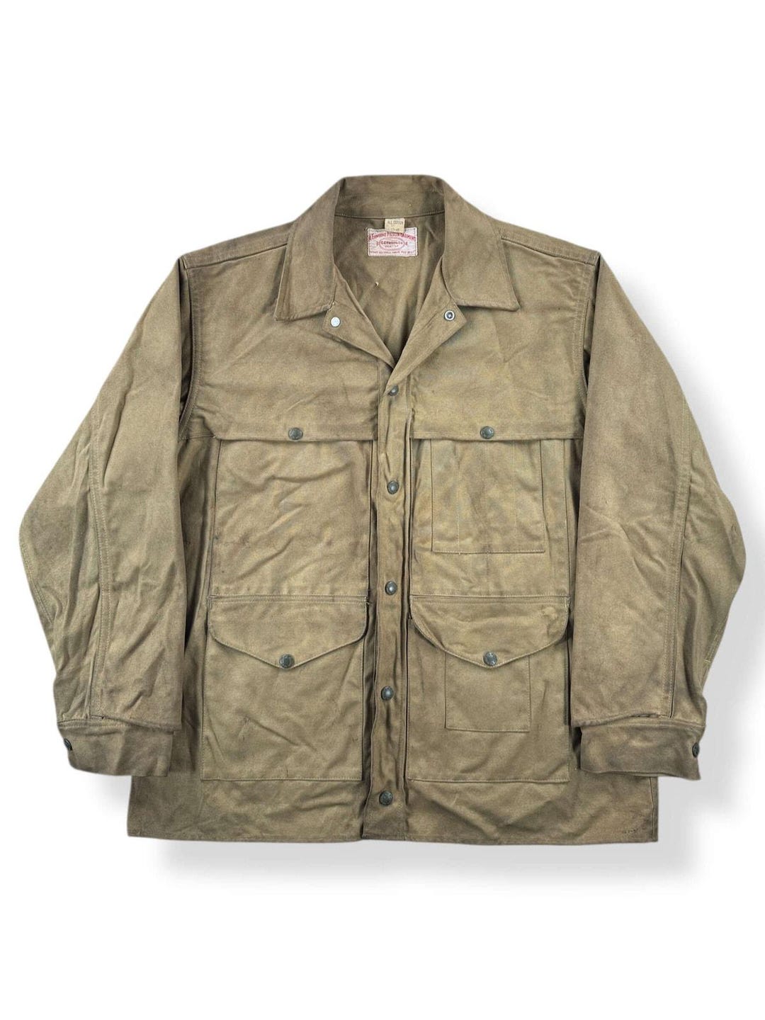 Vintage 1950s Filson Double Logger Tin Cloth Jacket SZ 42 - Etsy