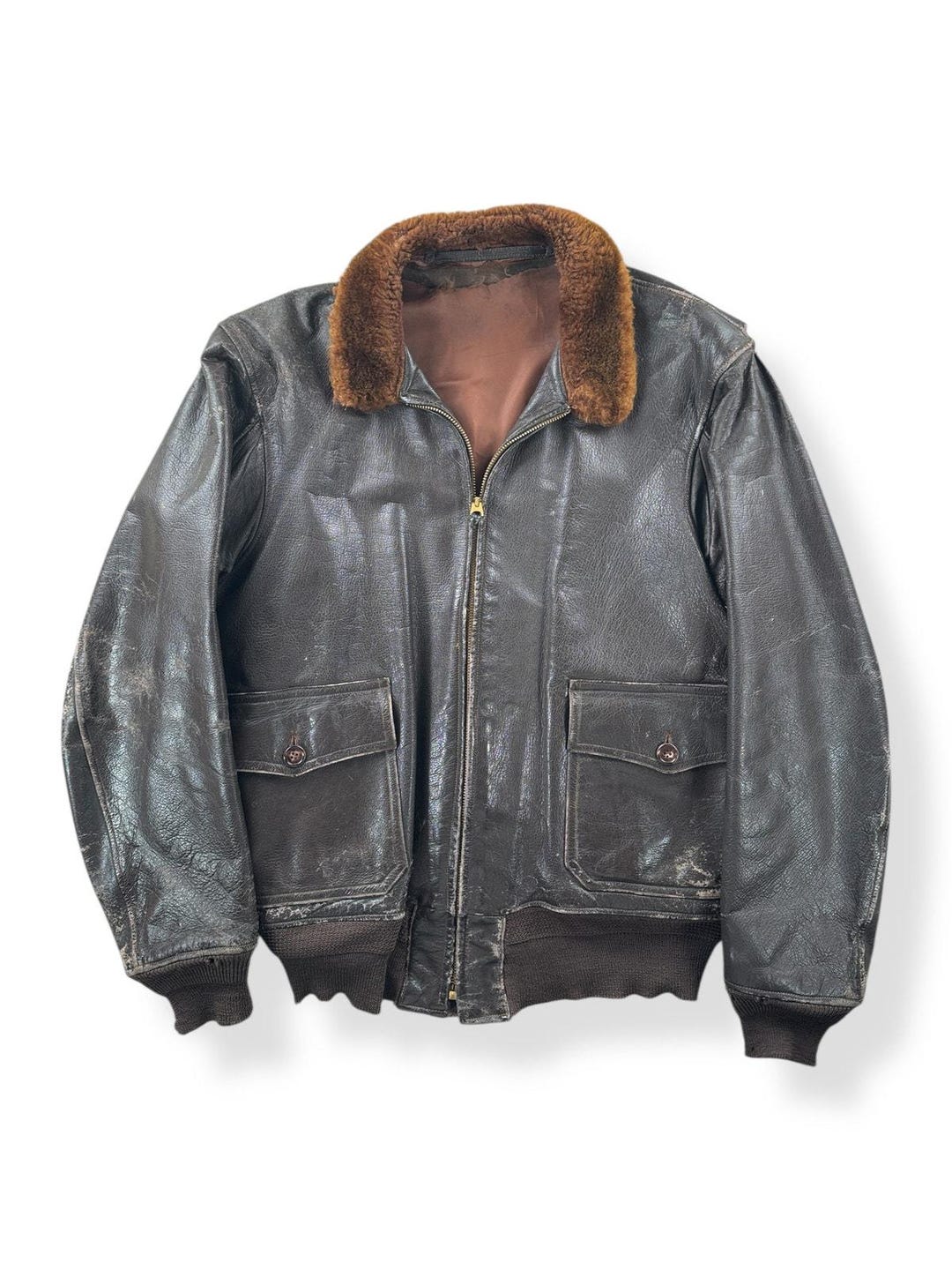 Vintage USN G-1 Flight Jacket SZ 42 As-is - Etsy