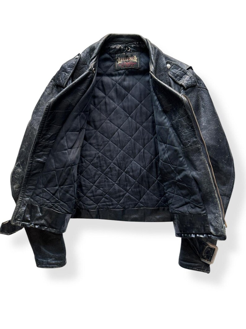 Vintage 50s Era Schott Perfecto Leather Jacket SZ 42 - Etsy