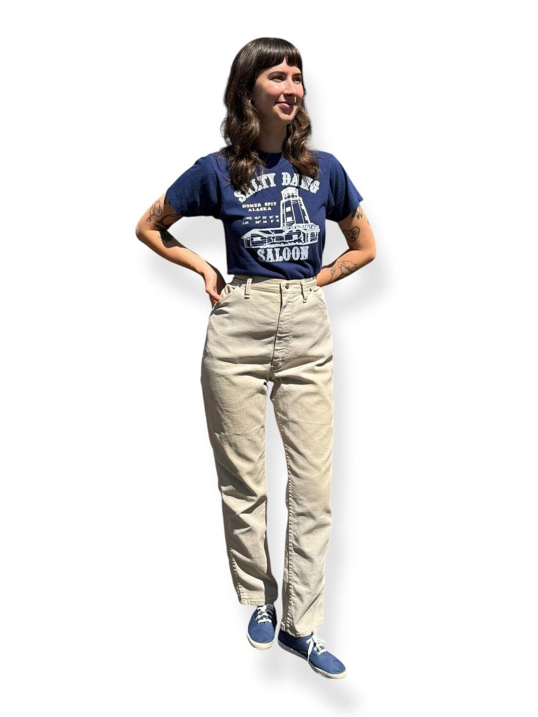 Vintage Cream Colored Miss Wrangler Jeans W28 - Etsy