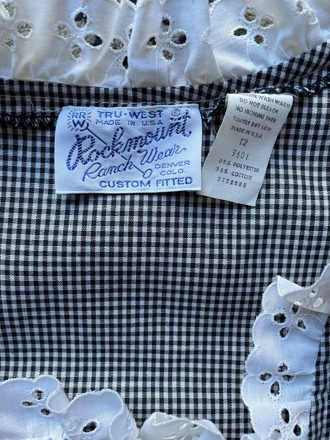 1980s Rockmount Gingham Square Dancing Dress SZ S-M - Etsy