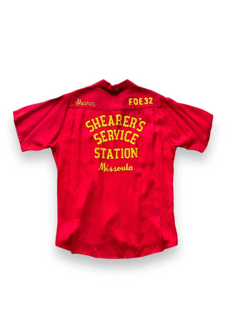 Vintage "shearer's Service Station" Chainstitched Bowling Shirt SZ M ...