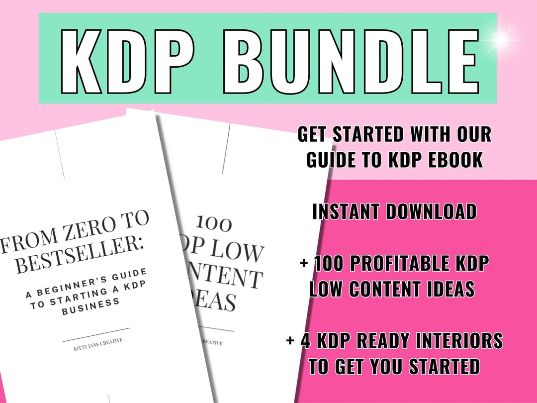 KDP BUNDLE Beginners Guide Sell Low Content Books on Amazon Ebook Low ...