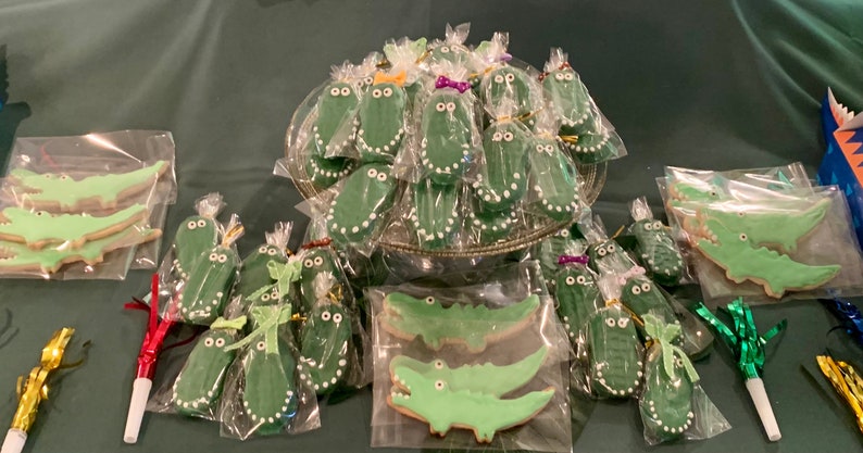Alligator Themed Sugar and Peanut Butter Cookies - Etsy