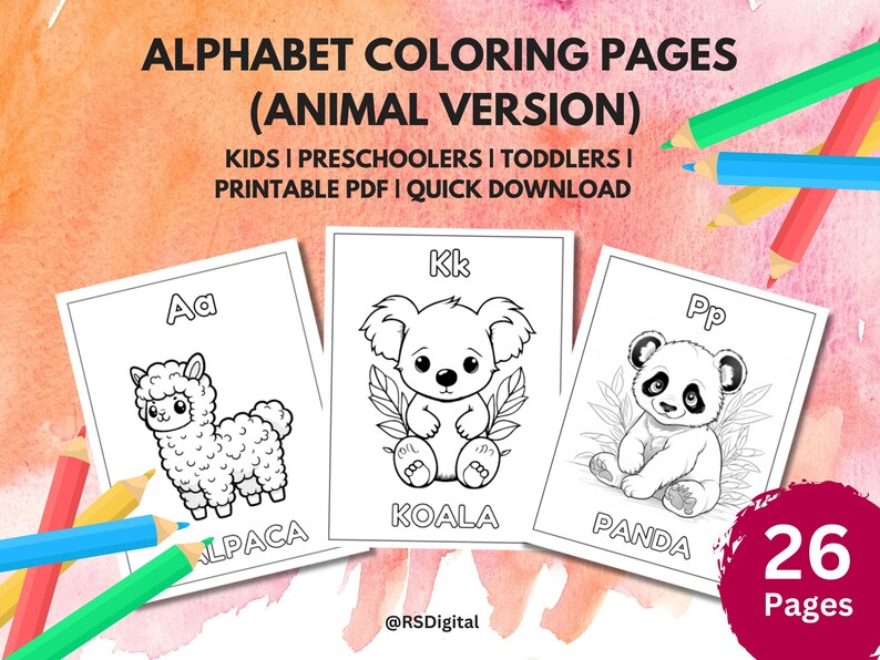 Printable Coloring Pages for Kids, Toddlers, Kindergarten, Coloring ...