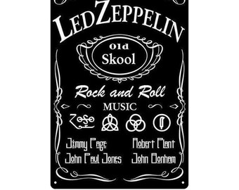 Metal Sign Led Zeppelin - Etsy