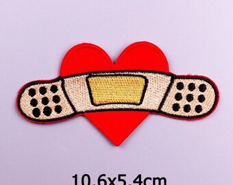 Broken Heart Heartbreaker Iron on Embroidery Patch Mtcoffinz - Etsy