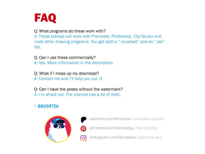 Dynamic Action Pose Brush Set: Anime Manga Reference (procreate ...