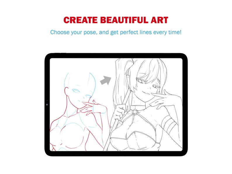 Dynamic Action Pose Brush Set: Anime Manga Reference (procreate ...