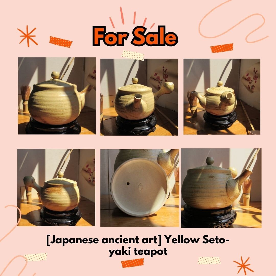 Japanese Ancient Art Yellow Seto-yaki Teapot setoteapot Ware - Etsy