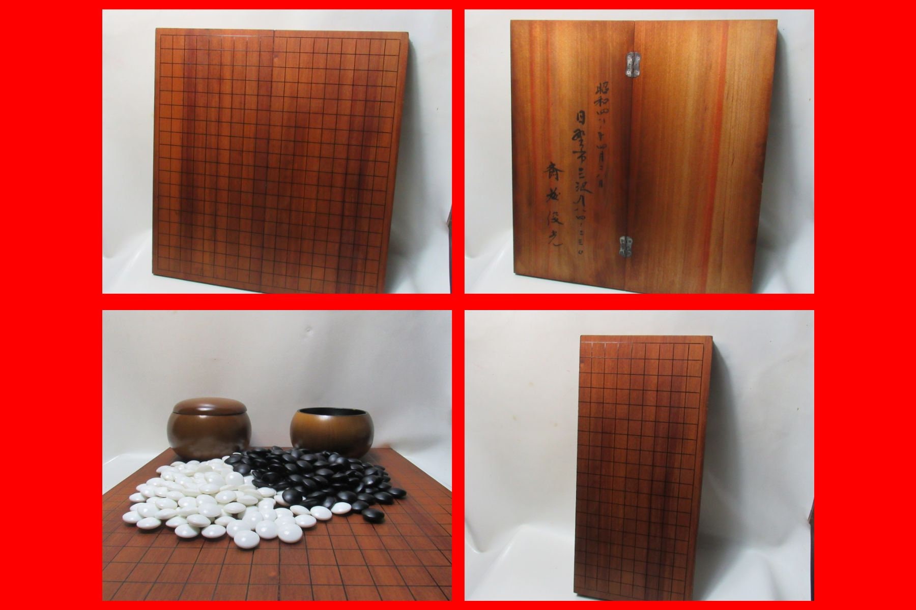 Japanese Go Game Board Set Zelkowa Wooden Board Foldable - Etsy