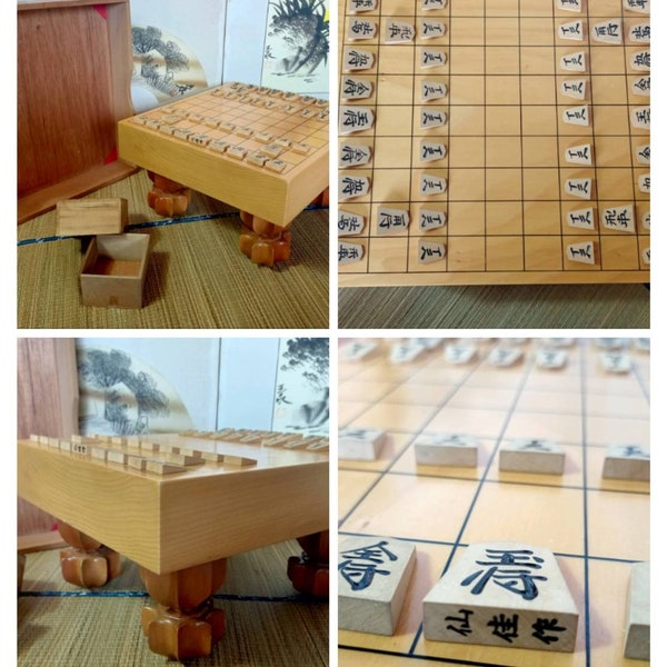 Antique Japanese Chess Set - Etsy