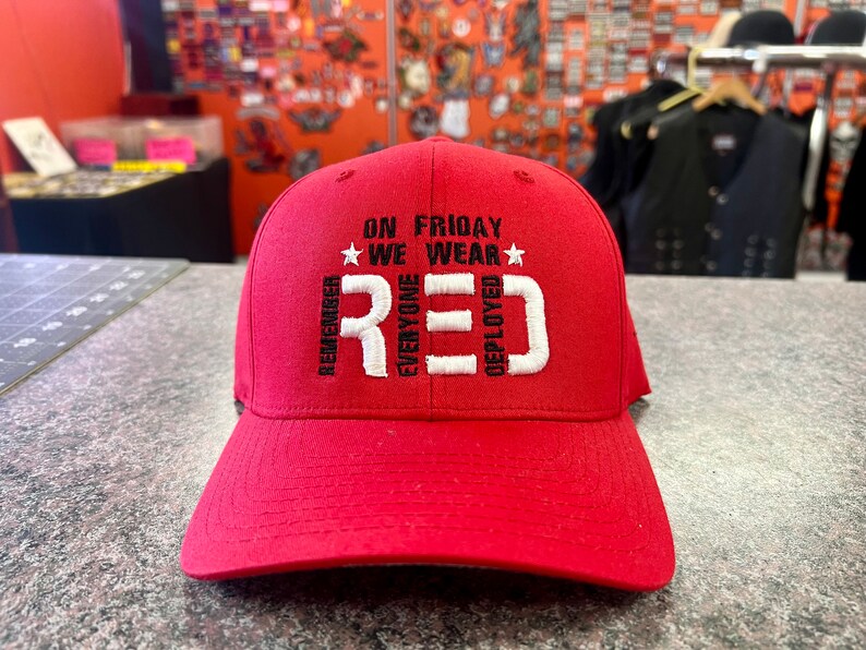 RED Friday 3d/puff Embroidery Design for Hat, .dst .emb - Etsy