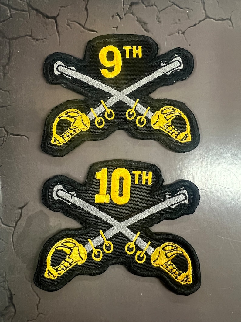 9th and 10th Cavalry, Sabers, Set of 2, Buffalo Soldiers Shoulder ...