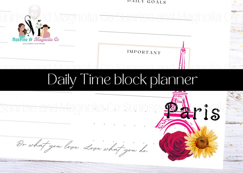 Printable Minimalist Daily Planner Daily Schedule Daily Agenda Planner ...
