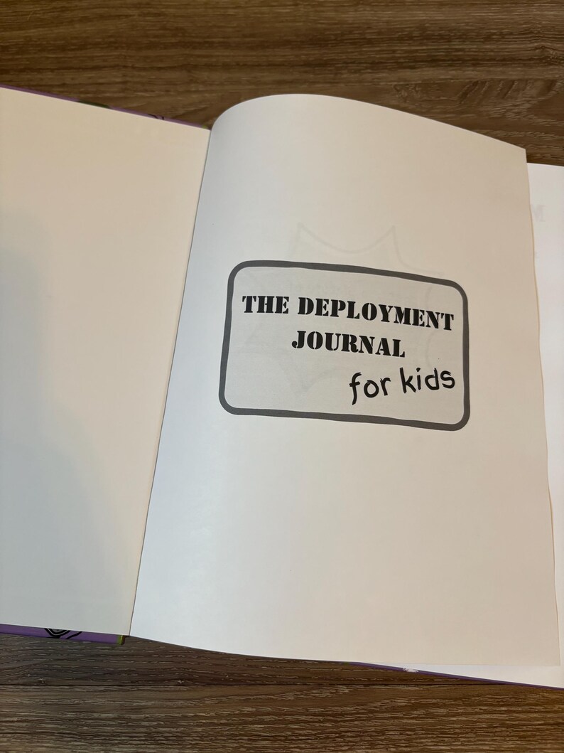 The Deployment Journal for Kids - Etsy