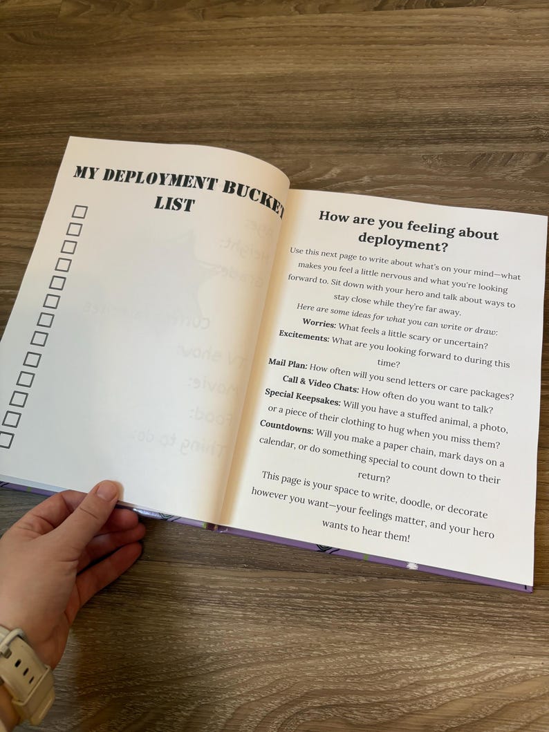 The Deployment Journal for Kids - Etsy