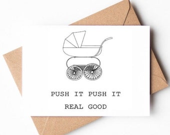 Push It Real Good Card - Etsy