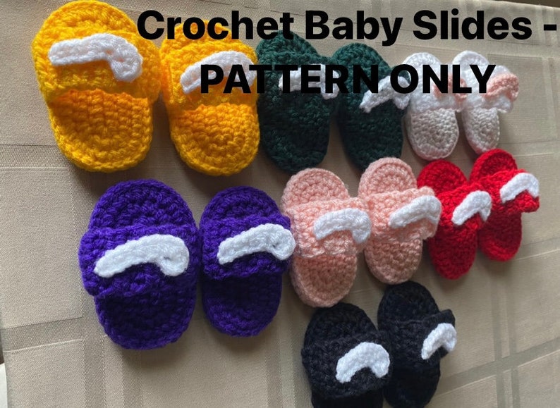 Crochet Baby Slides Pattern - Etsy