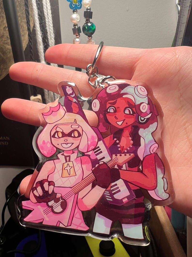 Splatoon Pearl and Marina pearlina Keychain PRE-ORDERS - Etsy