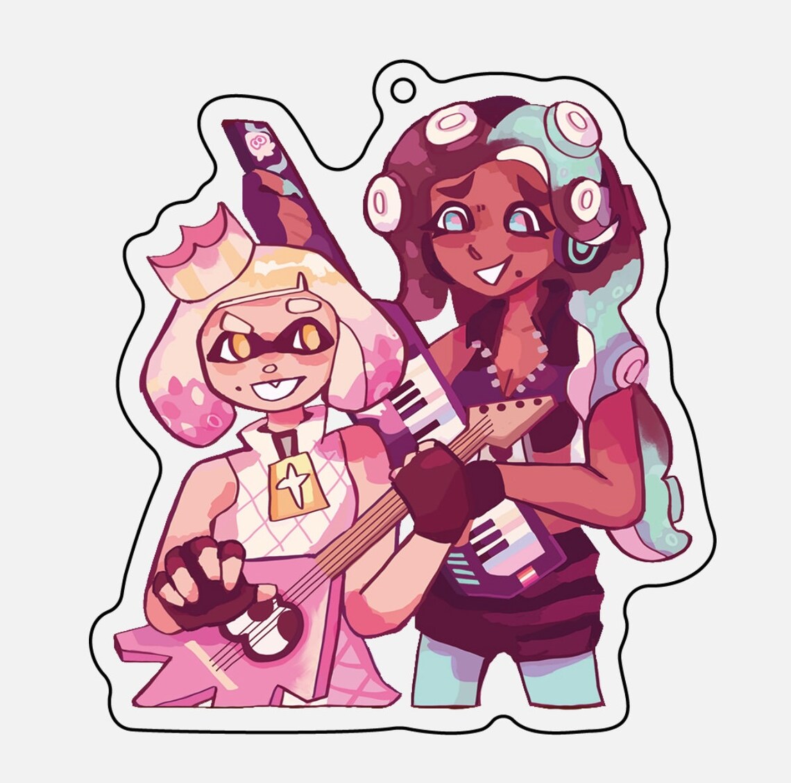 Splatoon Pearl and Marina pearlina Keychain PRE-ORDERS - Etsy