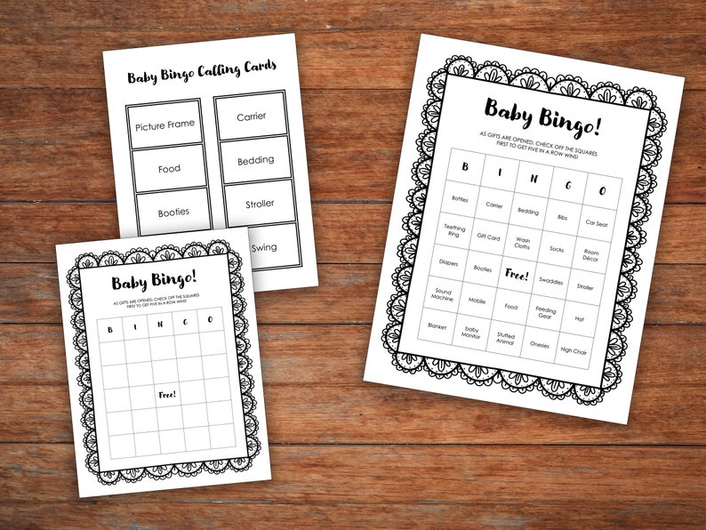 30 Prefilled Baby Bingo Cards Baby Shower Games Printable Baby Bingo ...