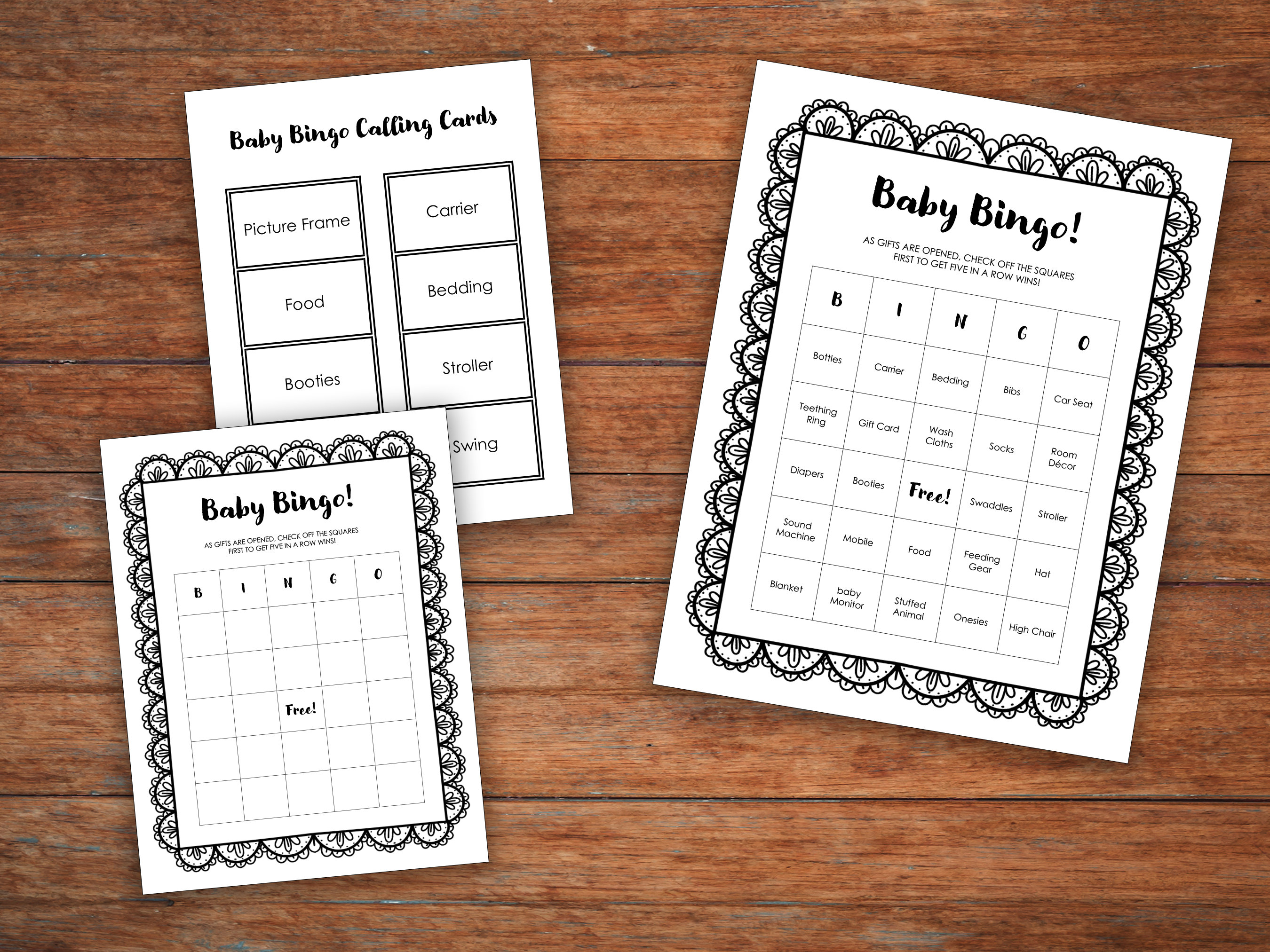 30 Prefilled Baby Bingo Cards Baby Shower Games Printable Baby Bingo ...