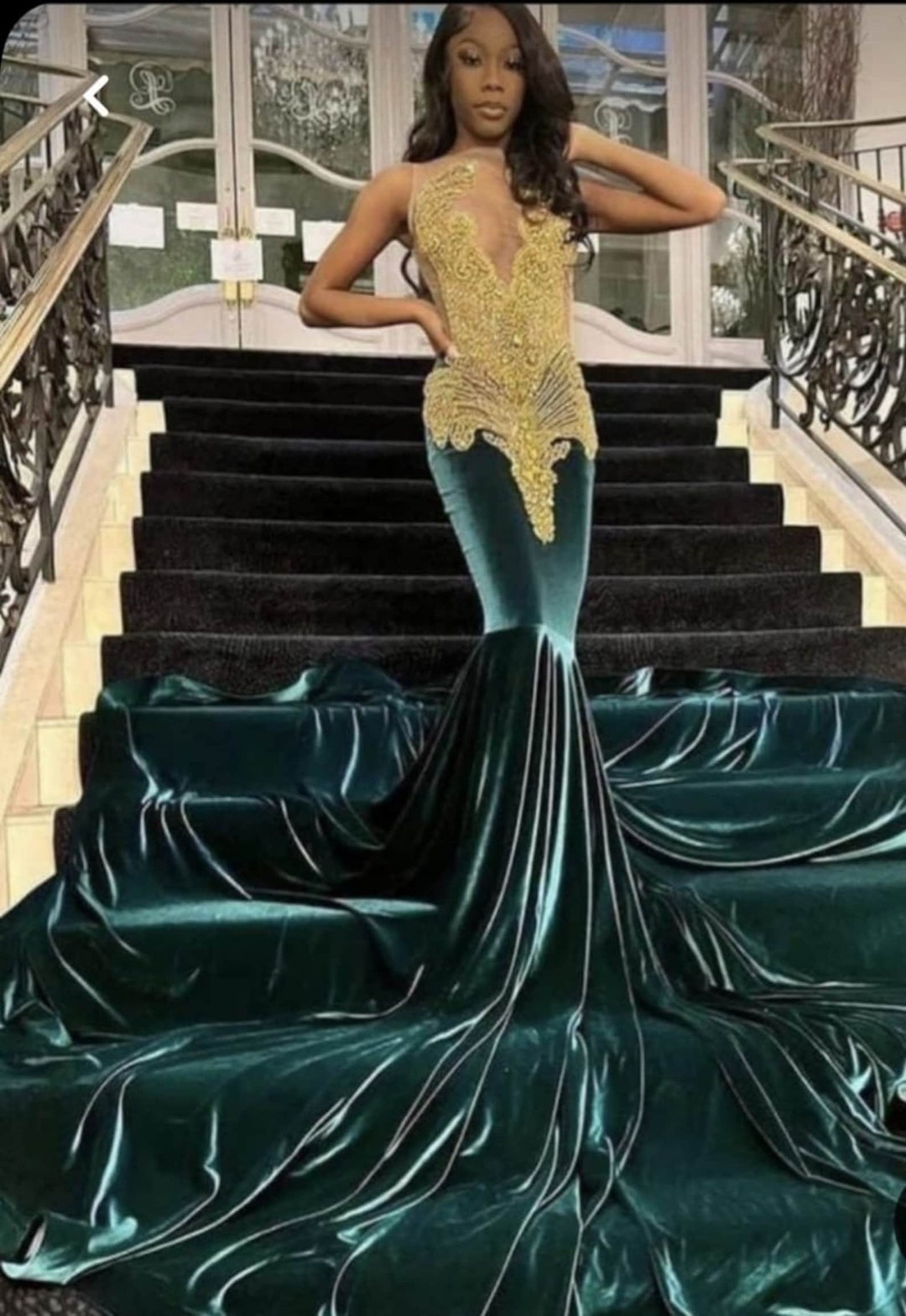 Gold Prom Dress, Embellished Silver Mermaid Dress,prom Dresses, African ...