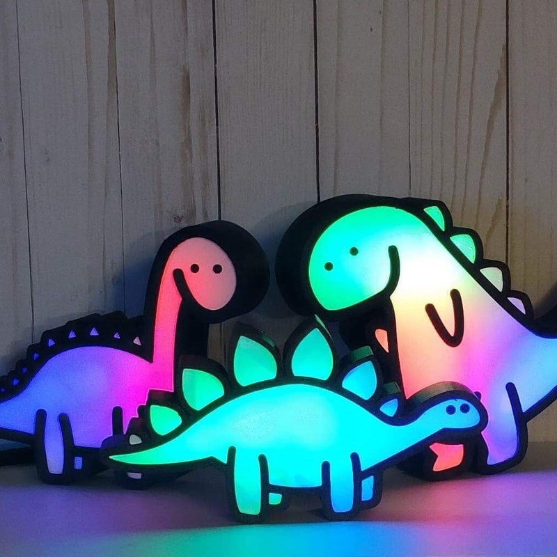 Dinosaur Night Light - Etsy