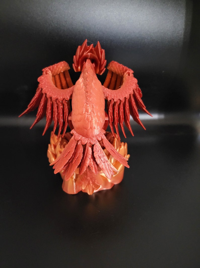 Flexi Phoenix Bird 3d Printed Model - Etsy
