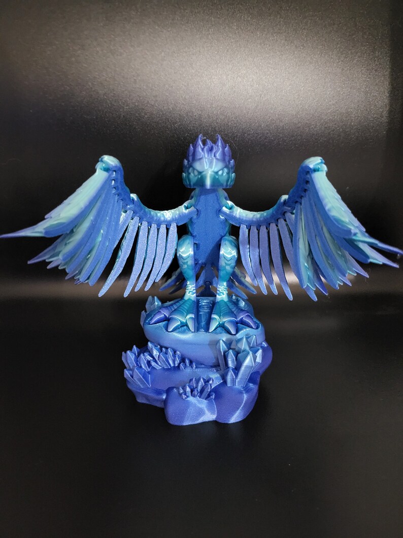 Flexi Phoenix Bird 3d Printed Model - Etsy