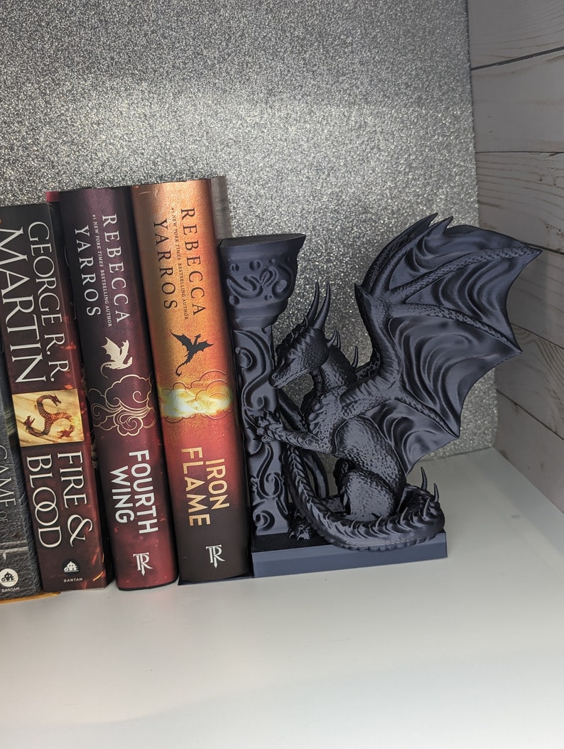 Dragon Bookends – Medieval Fantasy Decor, Perfect for Shelves and ...