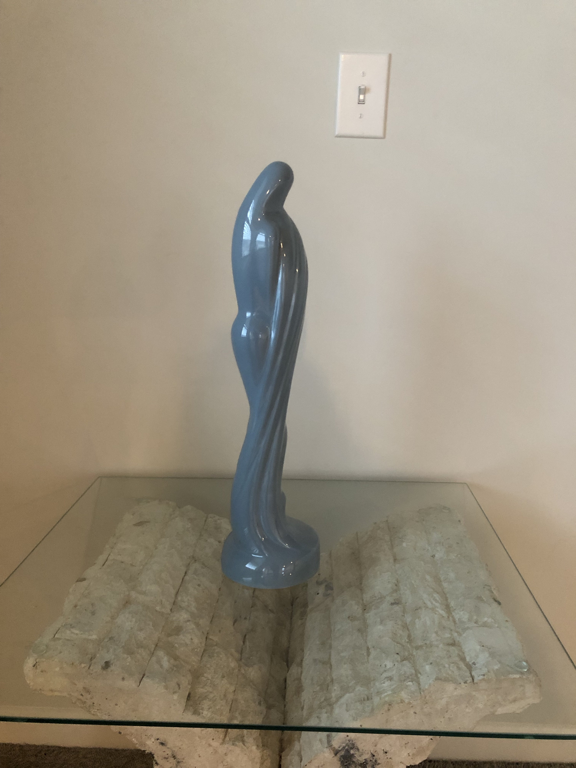 Vintage Blue Royal Haeger Lover's Embrace Postmodern - Etsy