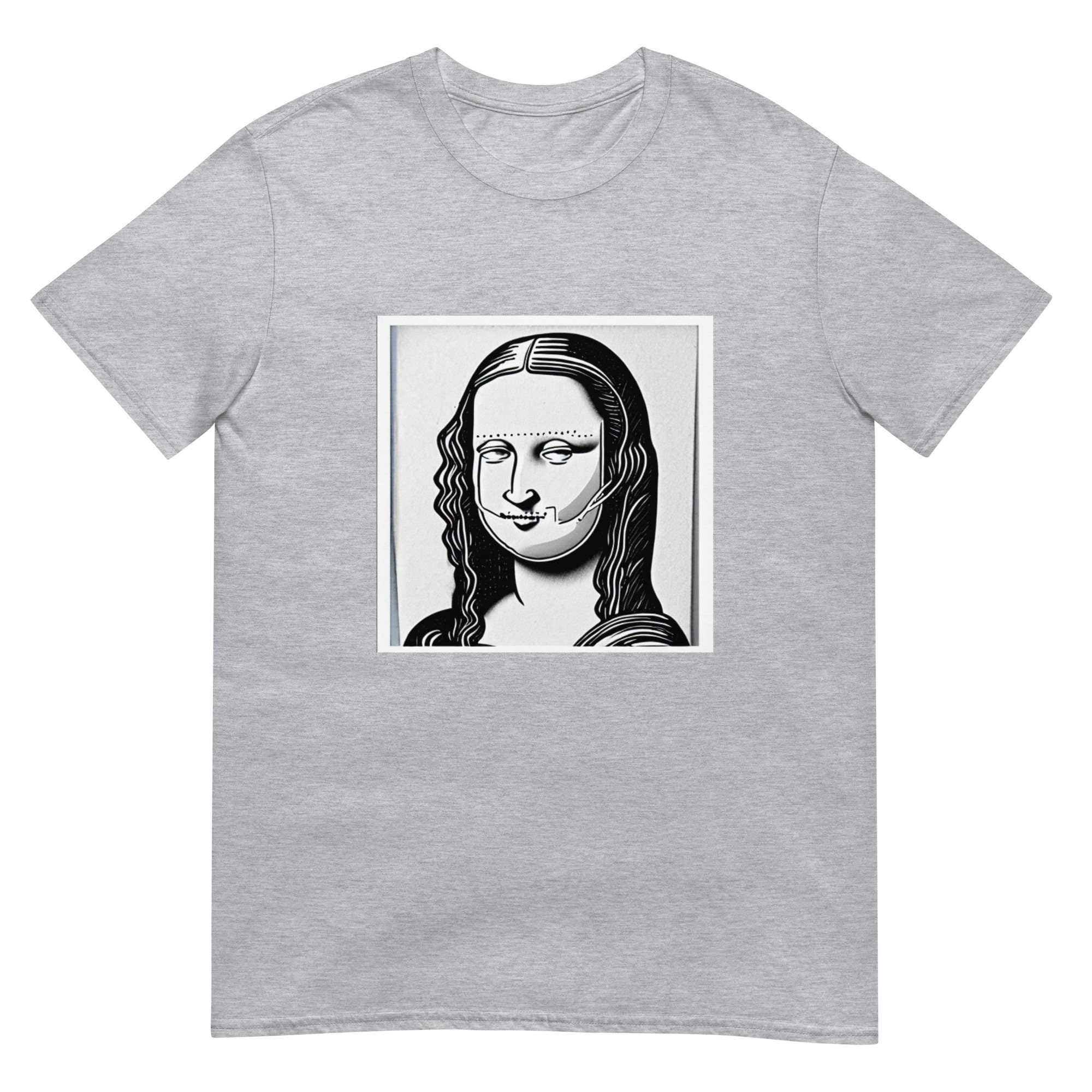 Black and White Mona Lisa T-shirt Iconic, Classic, and Timeless - Etsy