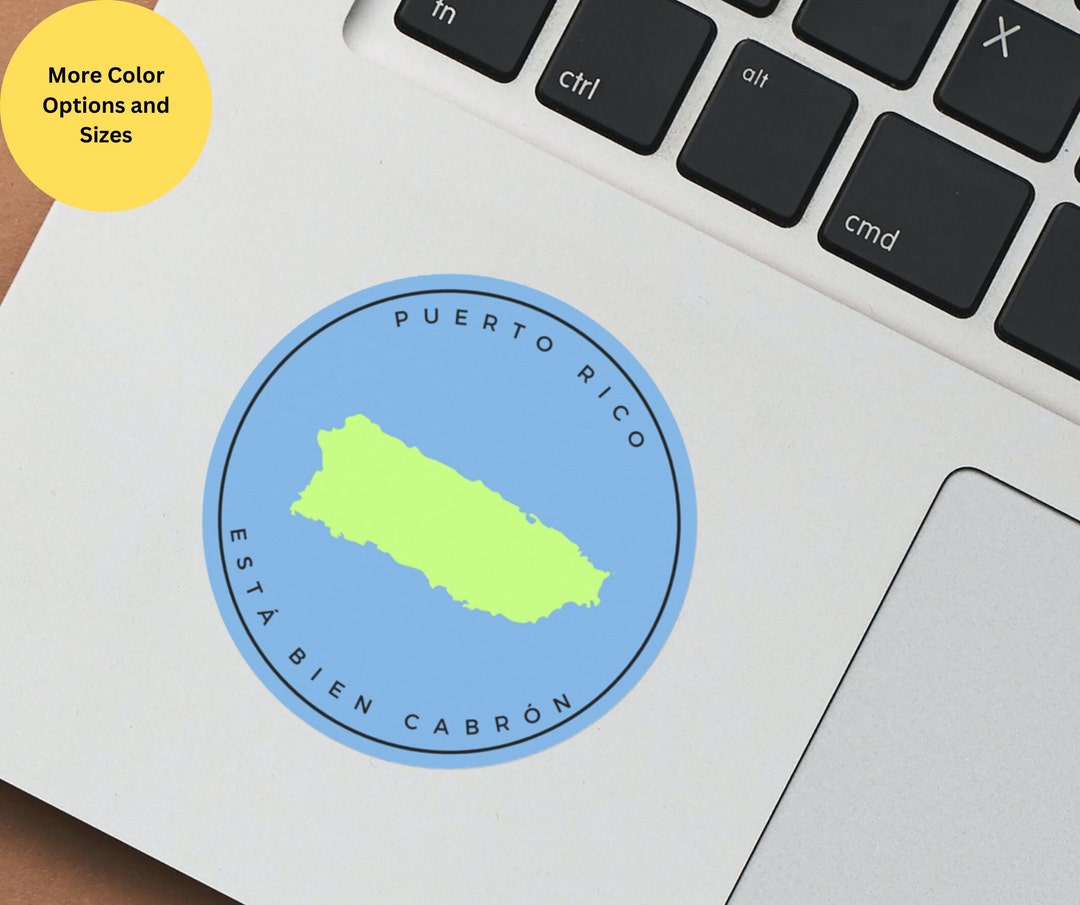 Puerto Rico Esta Bien Cabron Round Sticker Puerto Rico Sticker Boricua ...