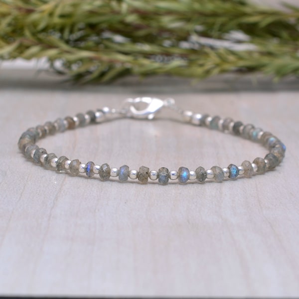 Labradorite Bracelet - Etsy